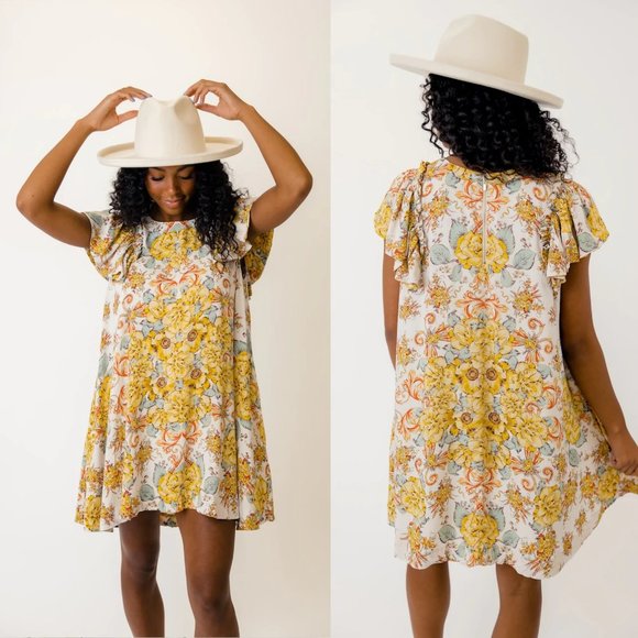 Free People | Dresses | New Free People Yara Printed Mini Tea Combo ...